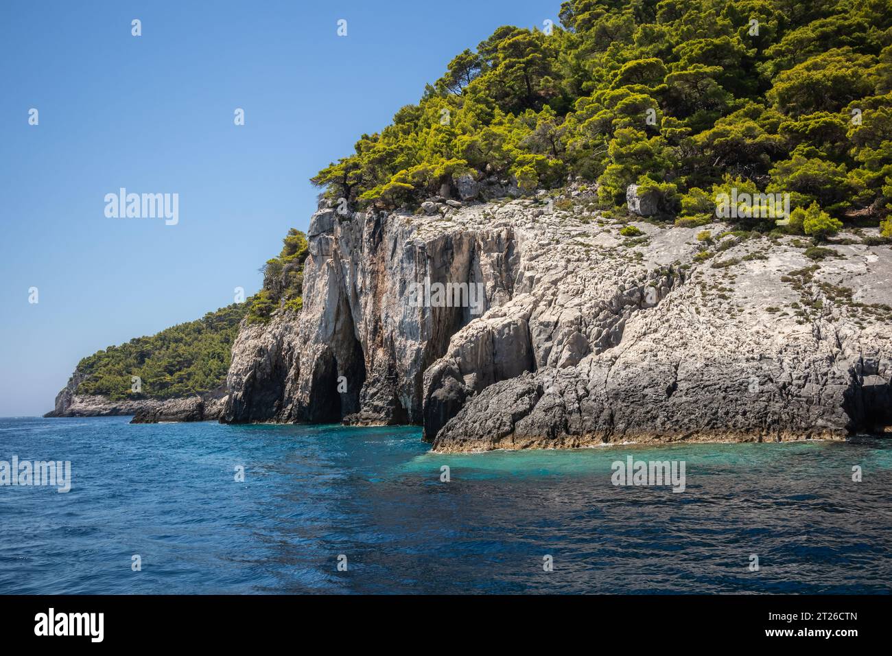 Beautiful Scenery of Summer Landscape with Ionian Sea in Zakynthos ...