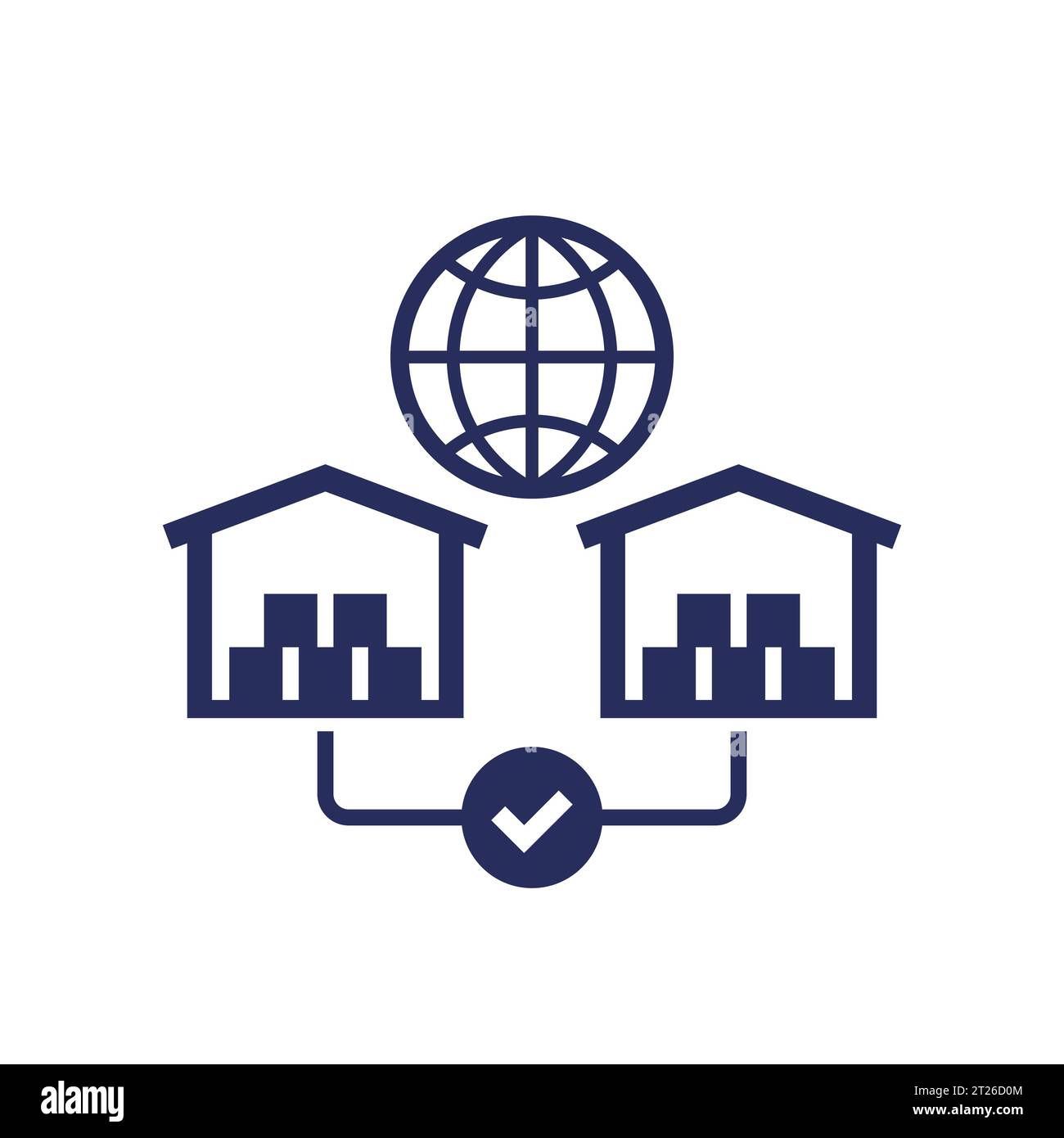 Global sourcing icon on white Stock Vector Image & Art - Alamy