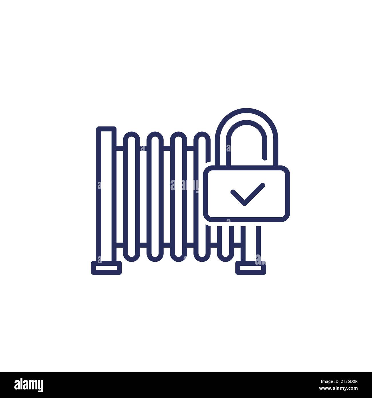 Automatic fence gate line Stock Vector Images - Alamy