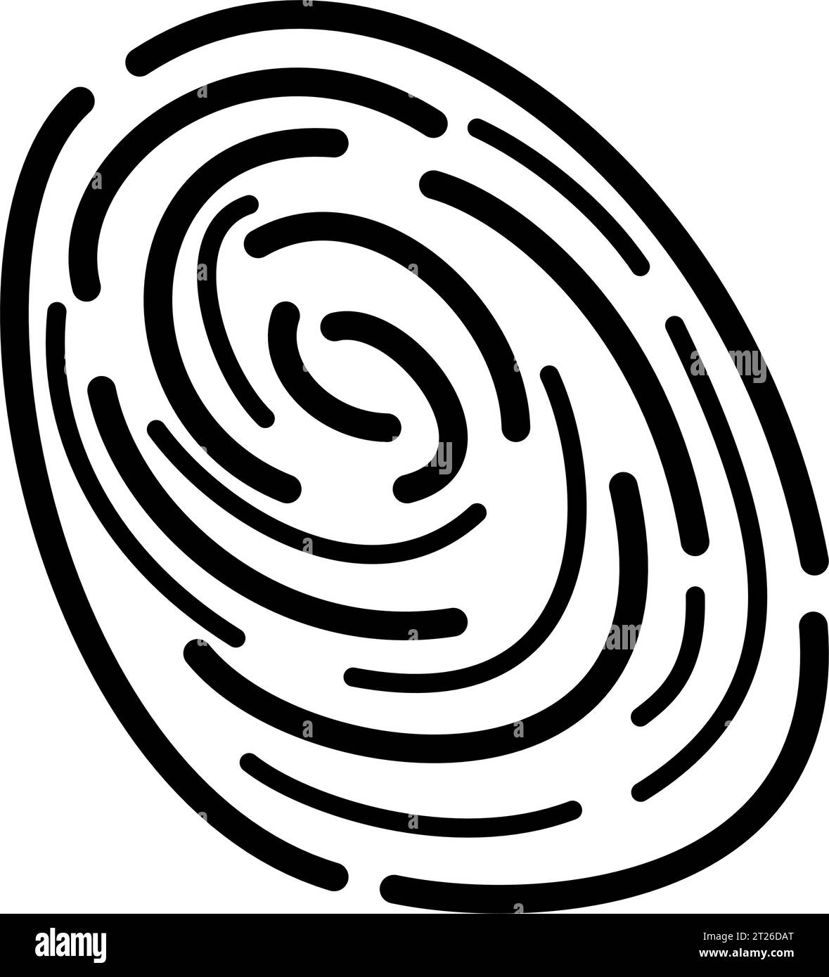 Fingerprint - Personal Touch ID Identification Security Access Cartoon ...