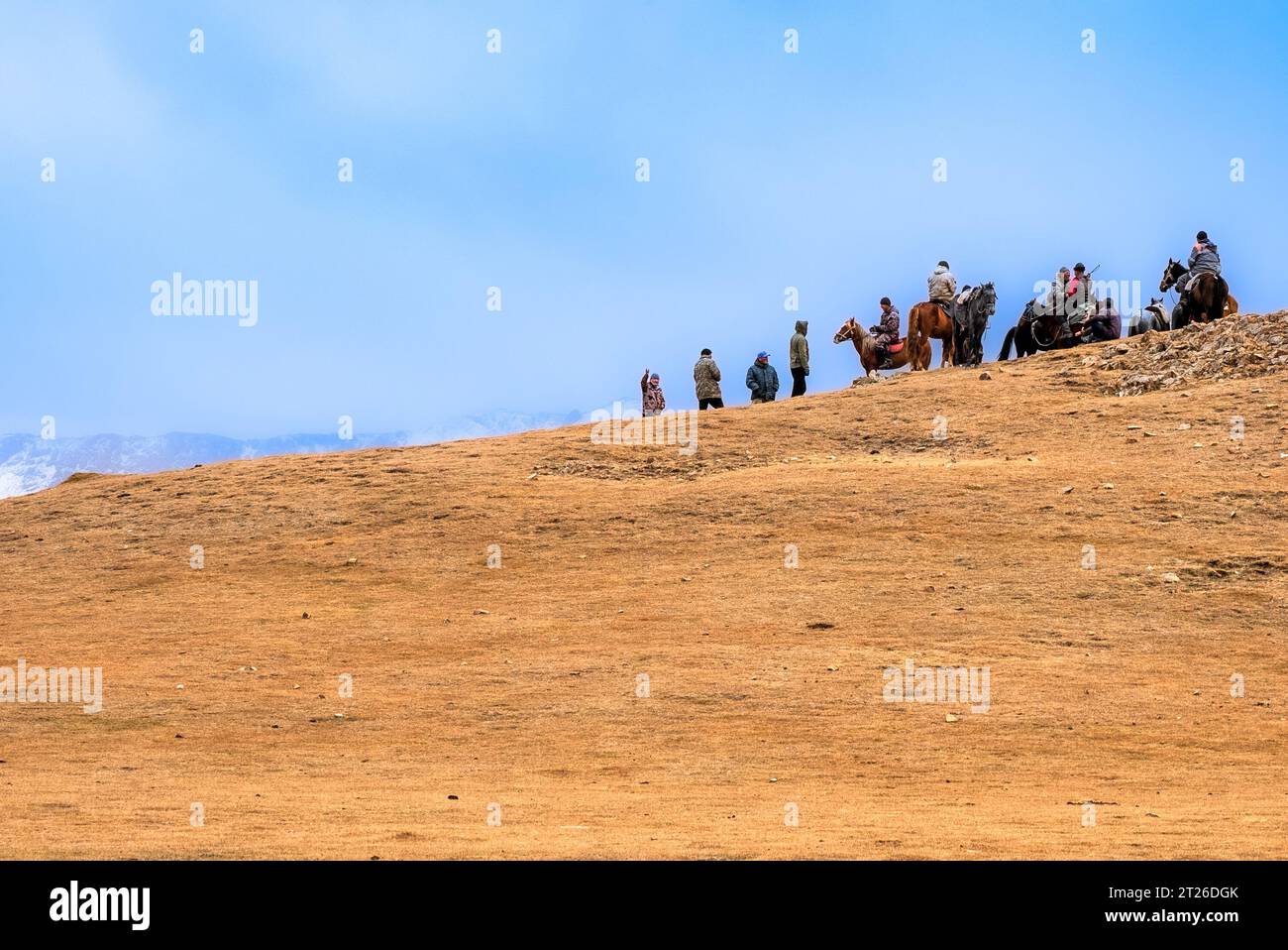 Kok-boru Kyrgyzstan -Buzkashi goat pulling is the national traditional ...
