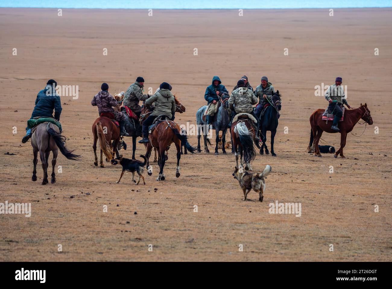 Kok-boru Kyrgyzstan -Buzkashi goat pulling is the national traditional ...