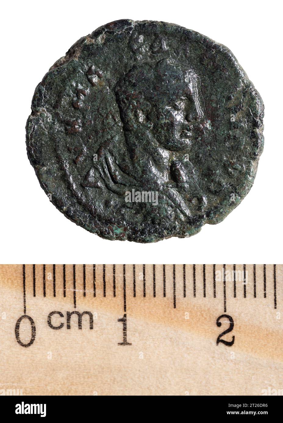Bronze ancient Roman antique coin depicting Emperor Severus Alexander ...