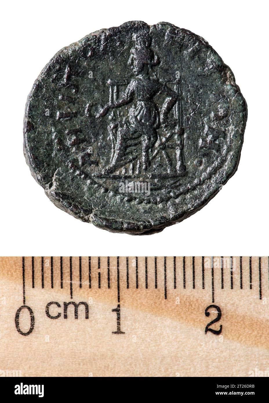 Bronze ancient Roman antique coin depicting Emperor Severus Alexander ...