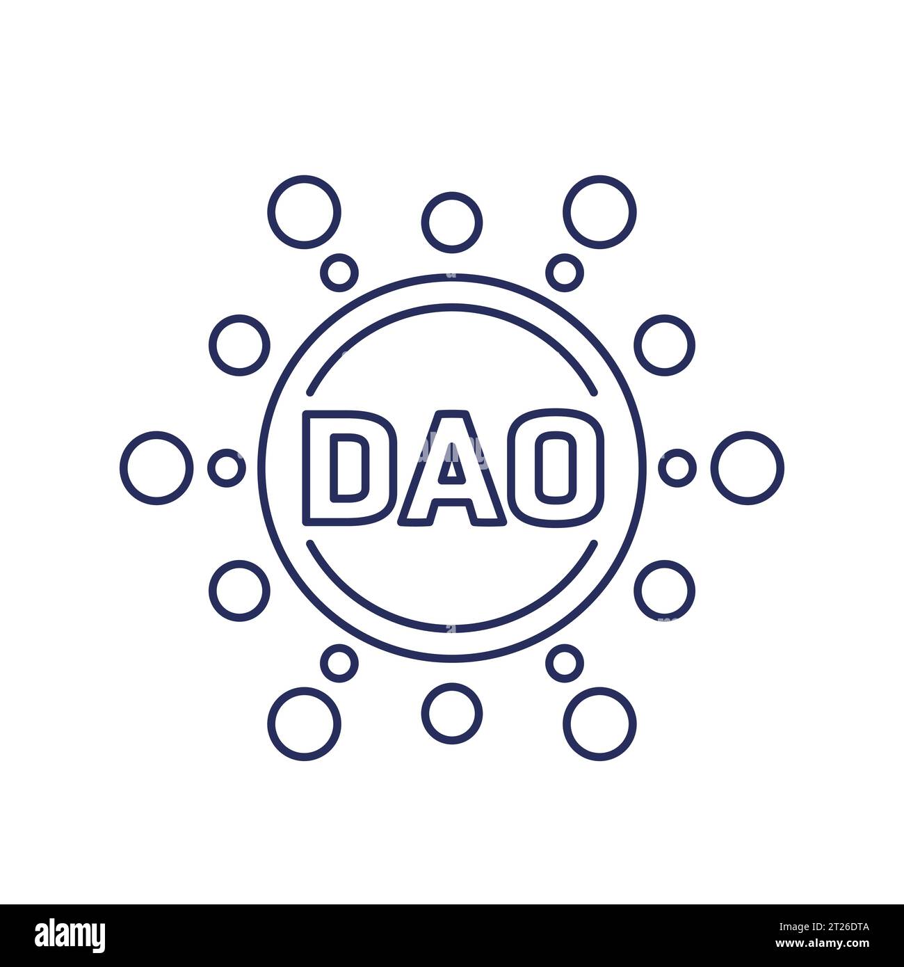 DAO icon, Decentralized Autonomous Organisation Stock Vector Image & Art - Alamy
