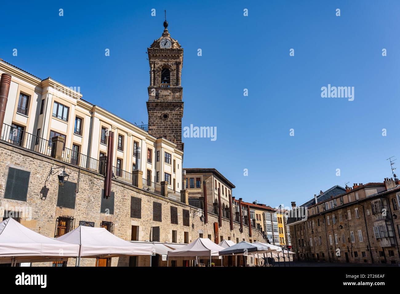 Plaza del Machete with its medieval church in the city centre of ...