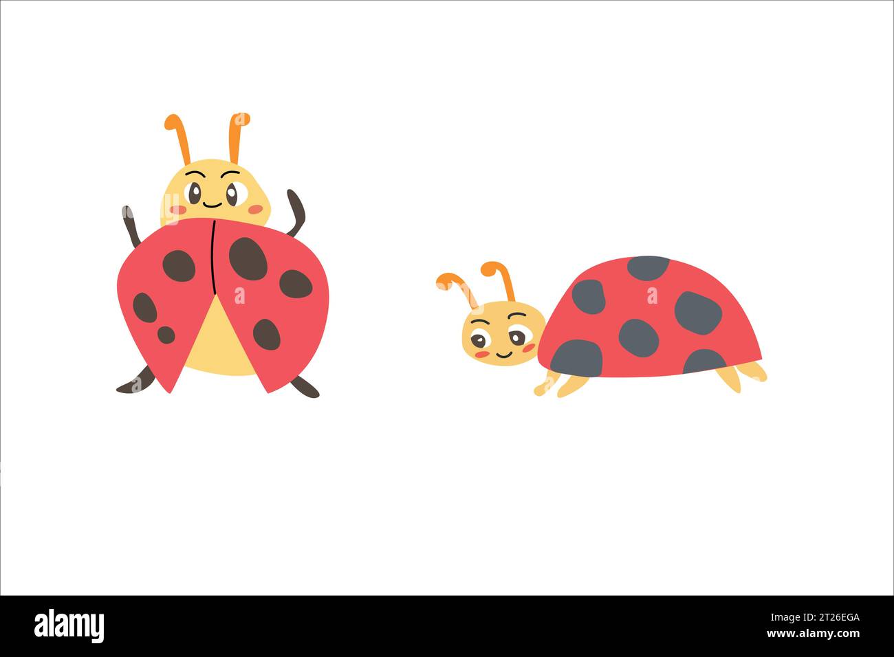 cute red cartoon characters - cute animals bugs Stock Vector Image ...