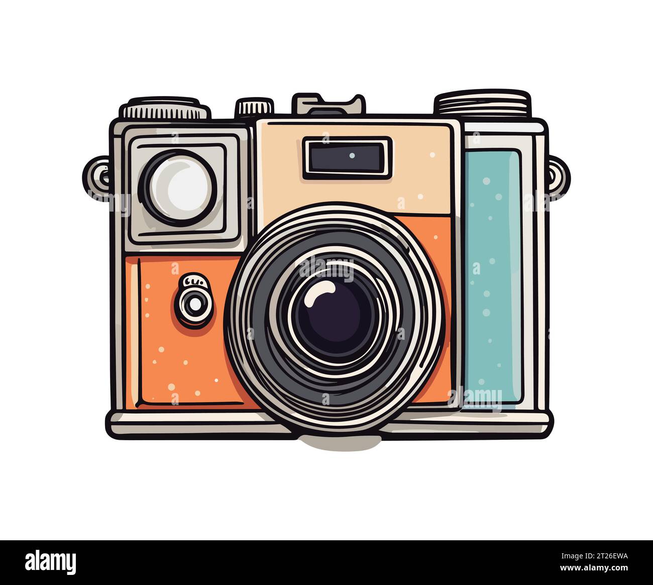 Retro photo camera vector art print isolated Stock Vector Image & Art ...