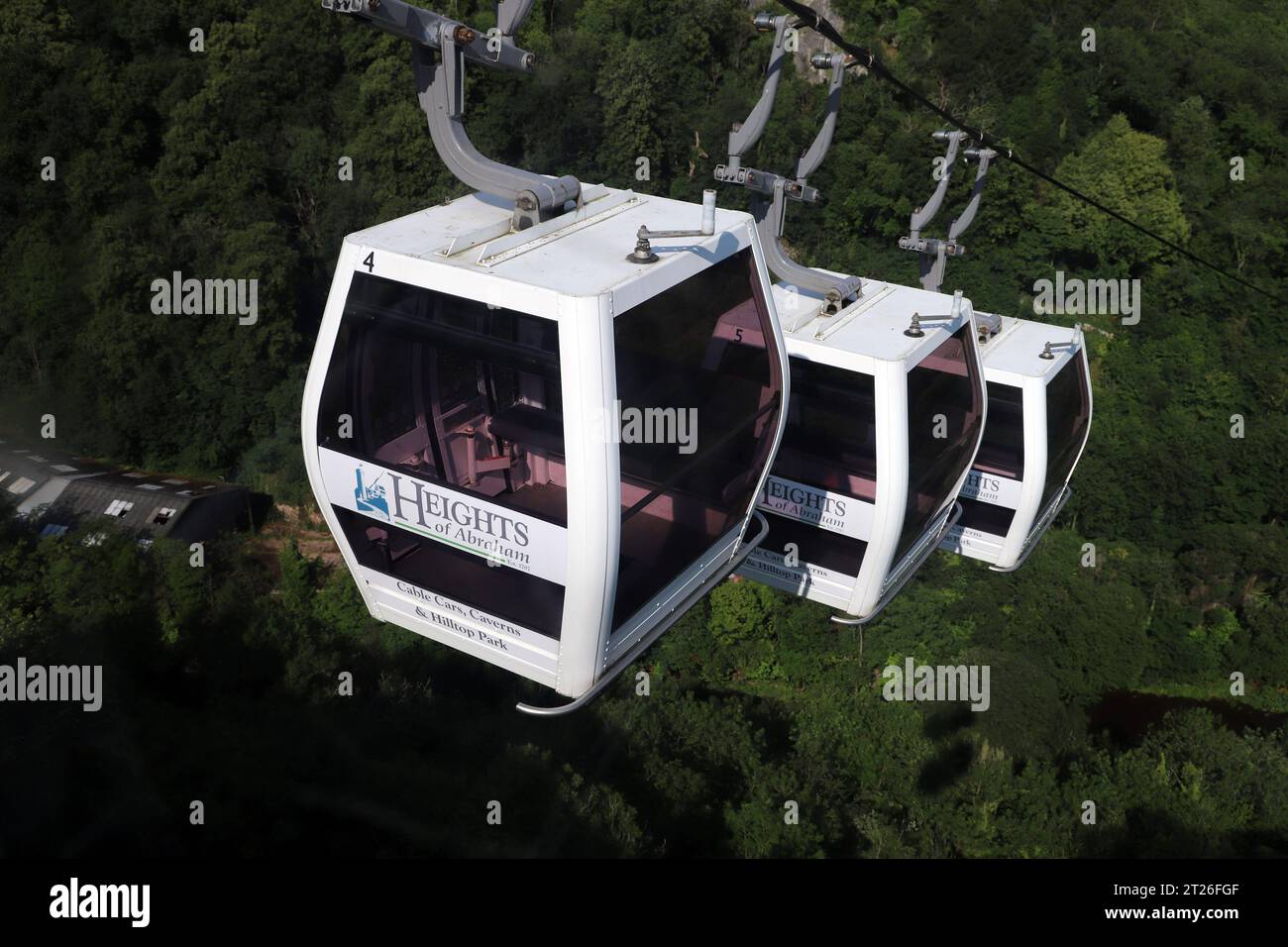 Cable cars from Matlock Bath to the Heights of Abraham, Derbyshire ...