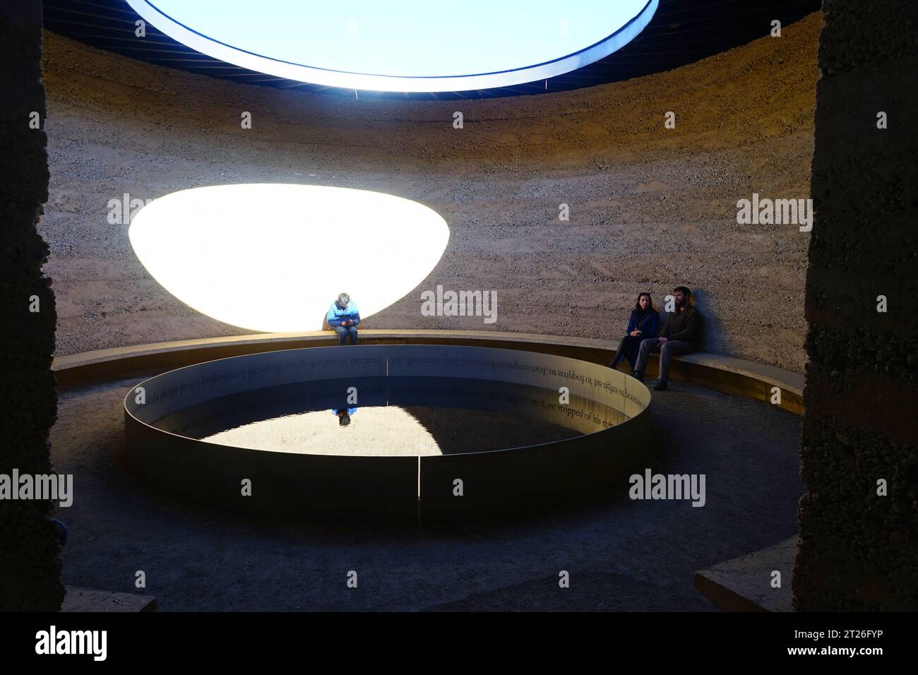 View of 'Writ in Water' at Runnymede Stock Photo - Alamy