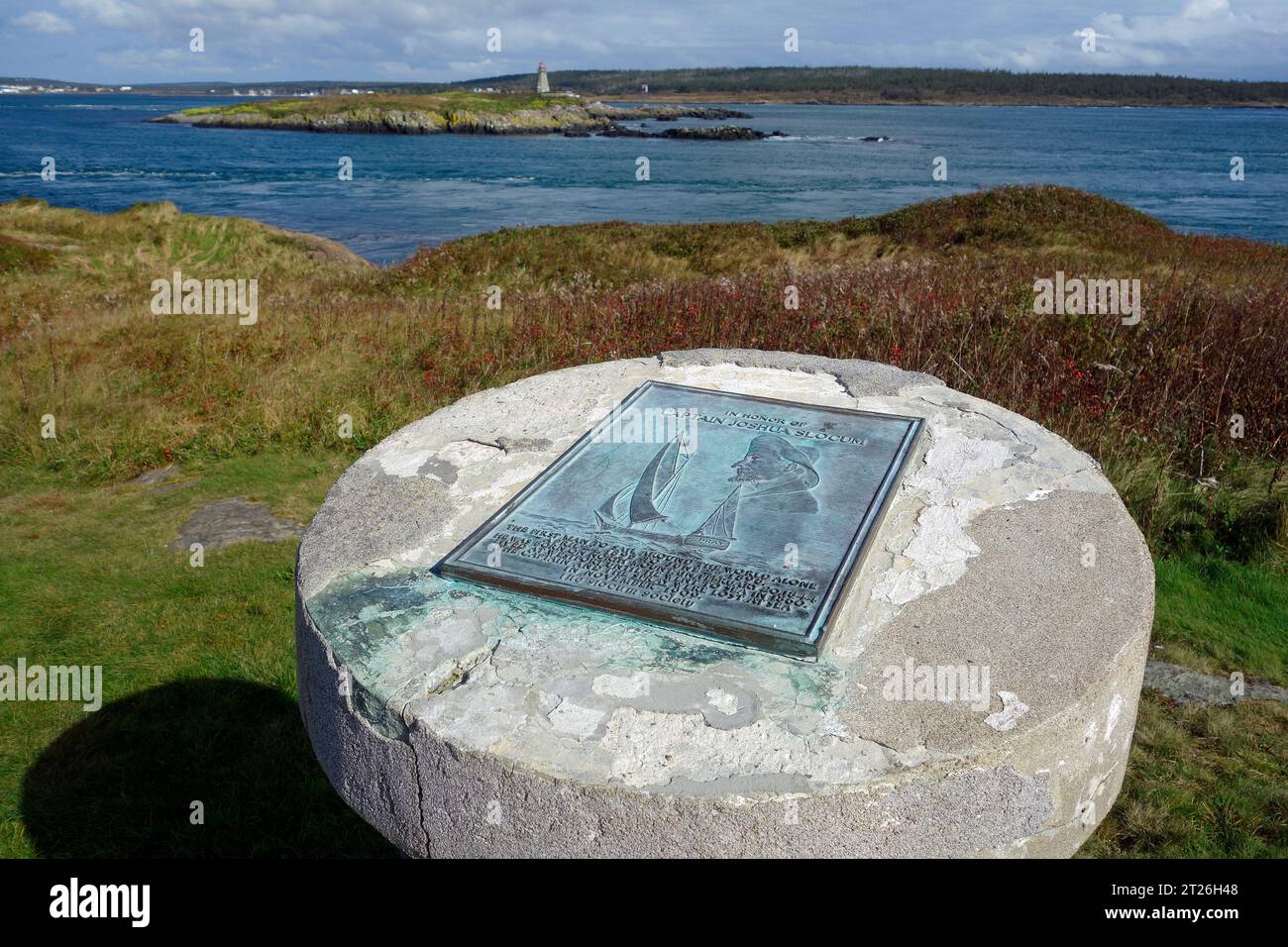 Plaque commemorating Joshua Slocum, Brier Island, Nova Scotia- Joshua ...