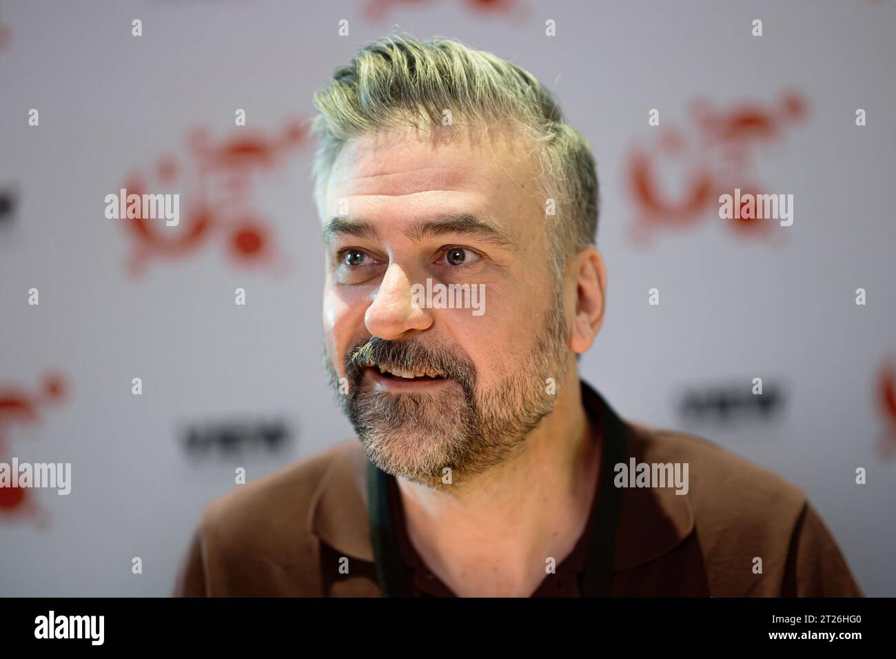 Turin, Italy. 17 October 2023. Troy Quane, director of Nimona, looks on ...