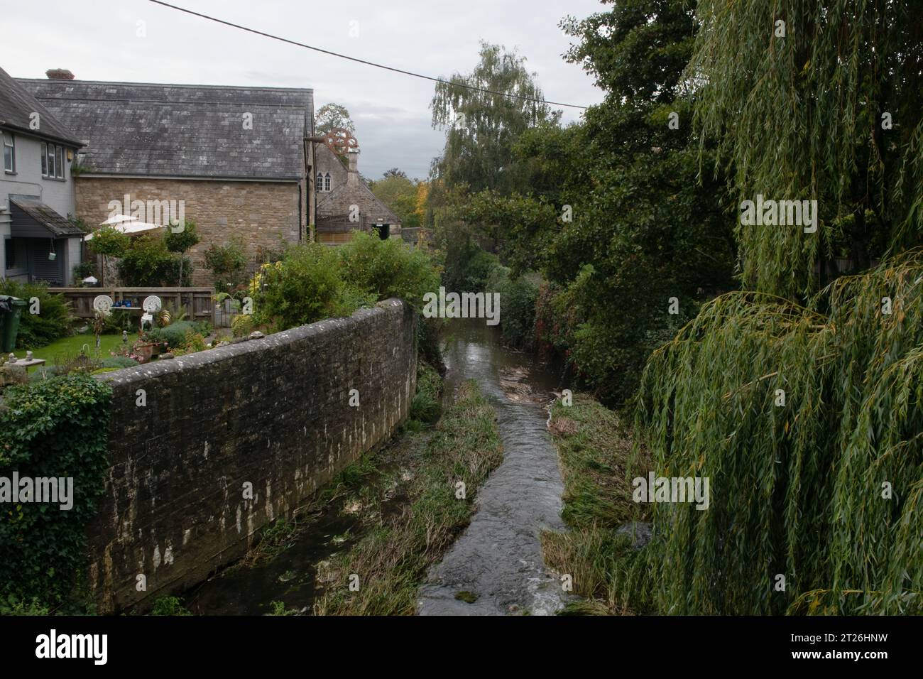 The River Brue at Bruton, Somerset, England Stock Photo - Alamy