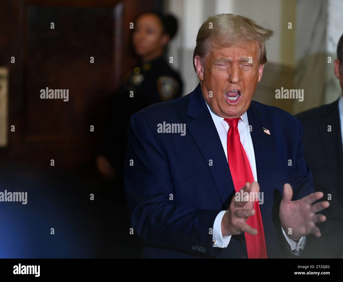 October 17, 2023, New York, New York, USA: Former President Donald ...