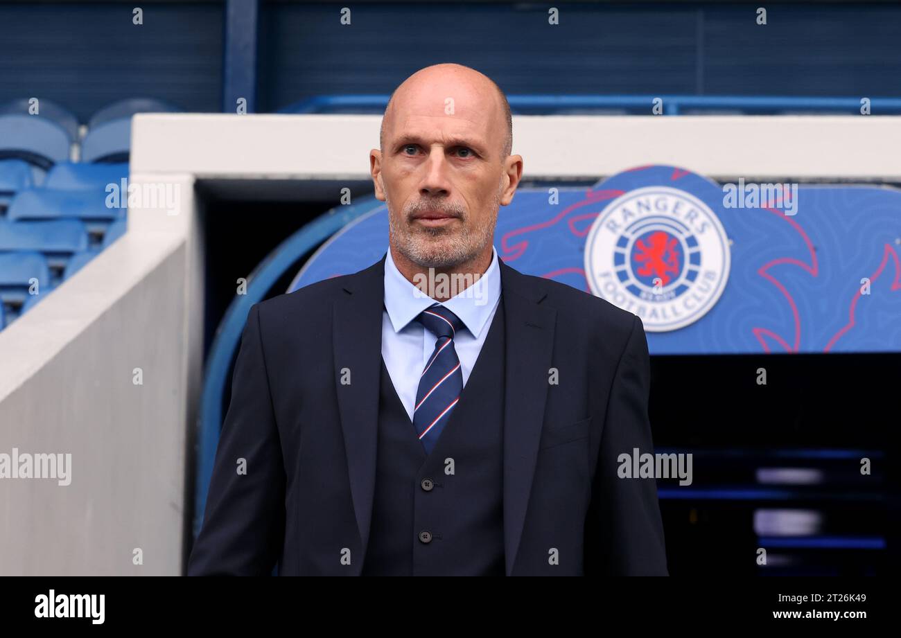 New Rangers manager Philippe Clement after a press conference at Ibrox ...