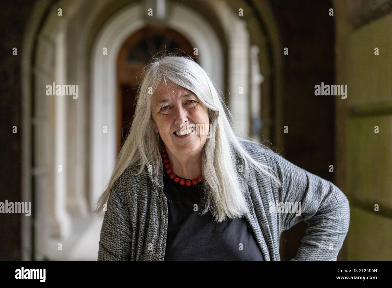 Mary Beard, English scholar of Ancient Rome, photographed at Cliveden ...