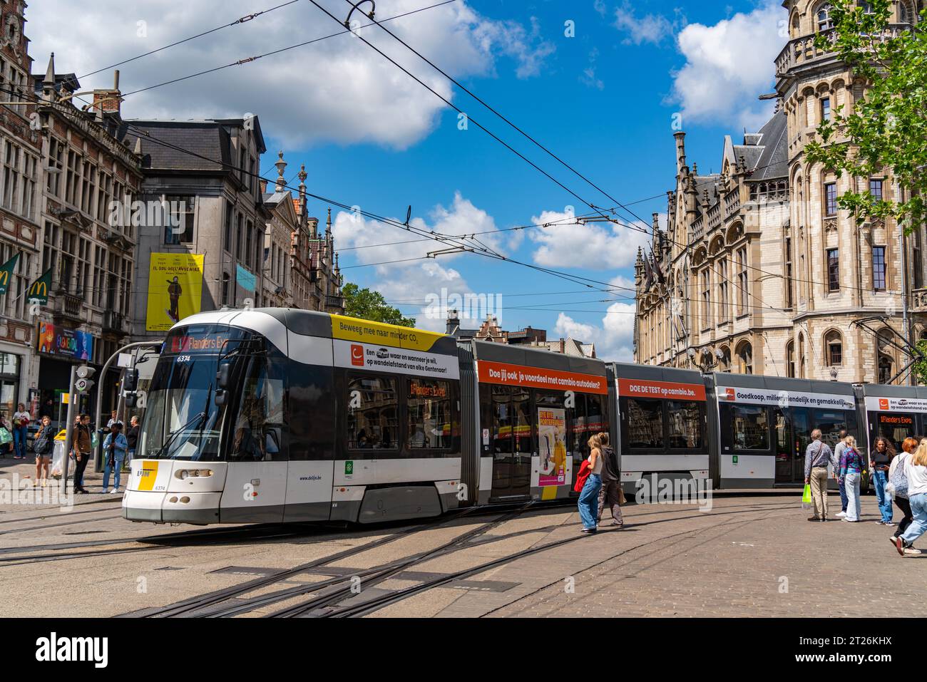 Ghent tramway network hi-res stock photography and images - Alamy
