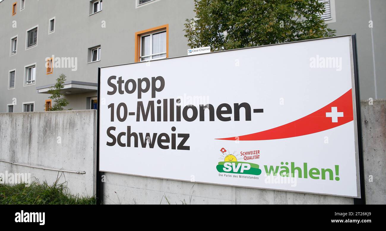 Swiss people’s party poster hi-res stock photography and images - Alamy