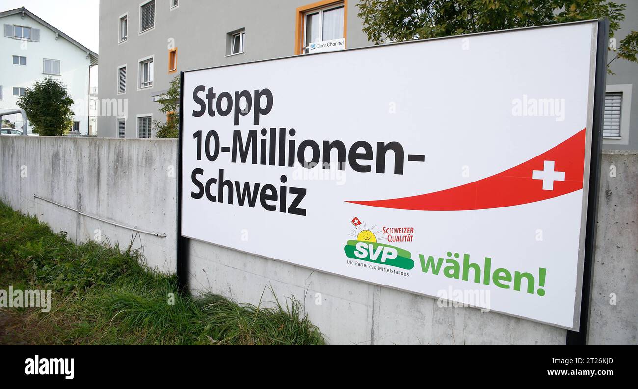 Swiss people’s party poster hi-res stock photography and images - Alamy