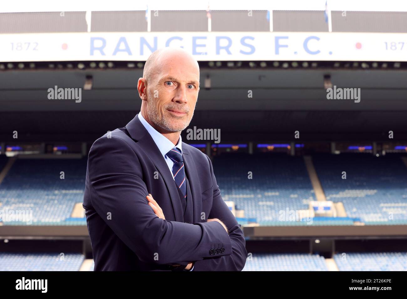 New Rangers manager Philippe Clement after a press conference at Ibrox ...