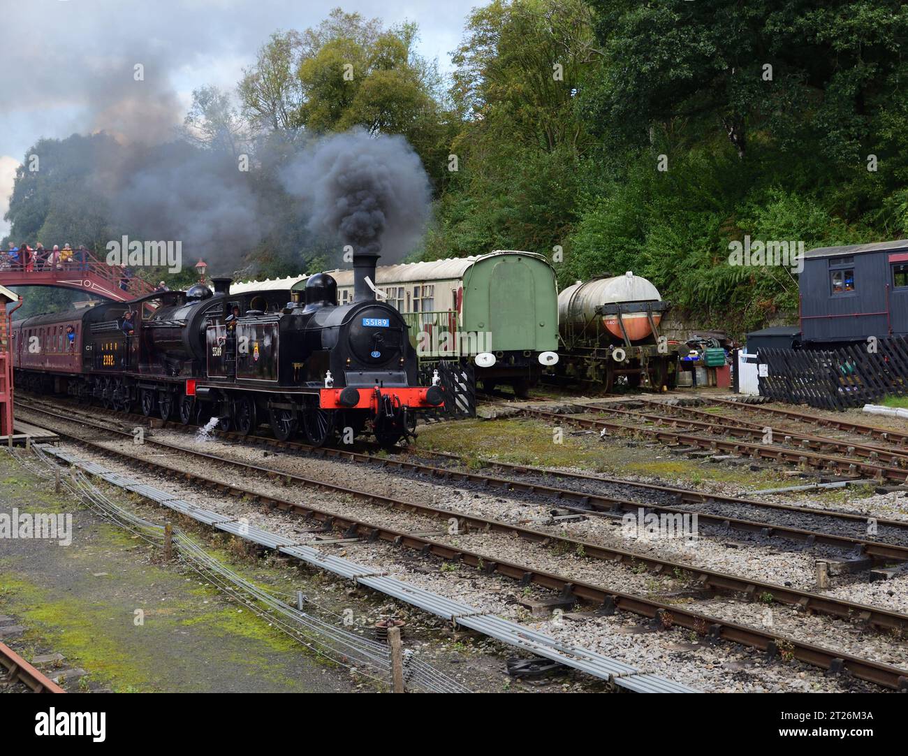 Caledonian Railway class 439 tank engine No 55189 and NER class N3 No ...
