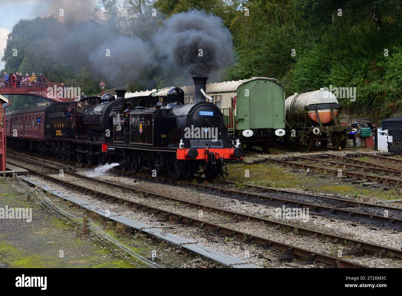 Caledonian Railway class 439 tank engine No 55189 and NER class N3 No ...