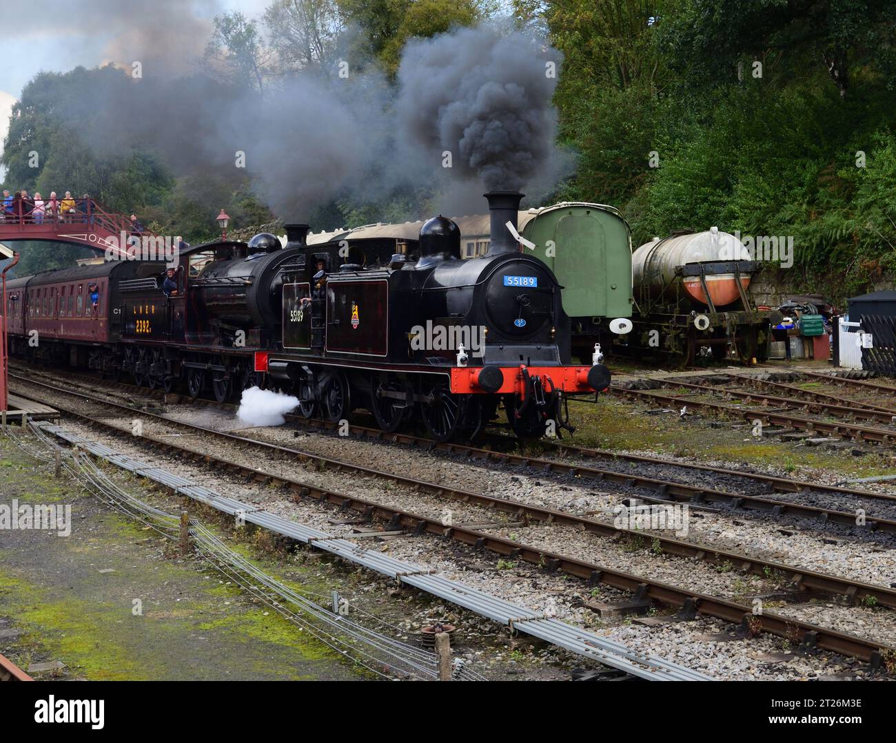 Caledonian Railway class 439 tank engine No 55189 and NER class N3 No ...