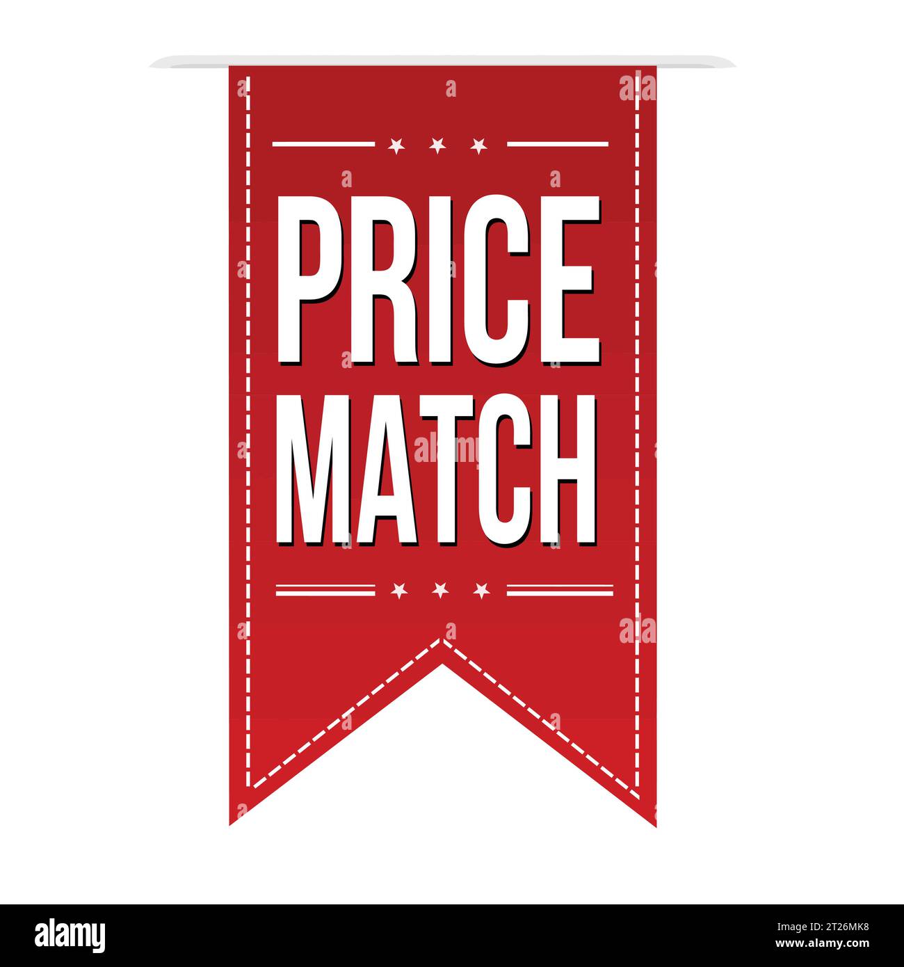Price match banner design on white background, vector illustration ...