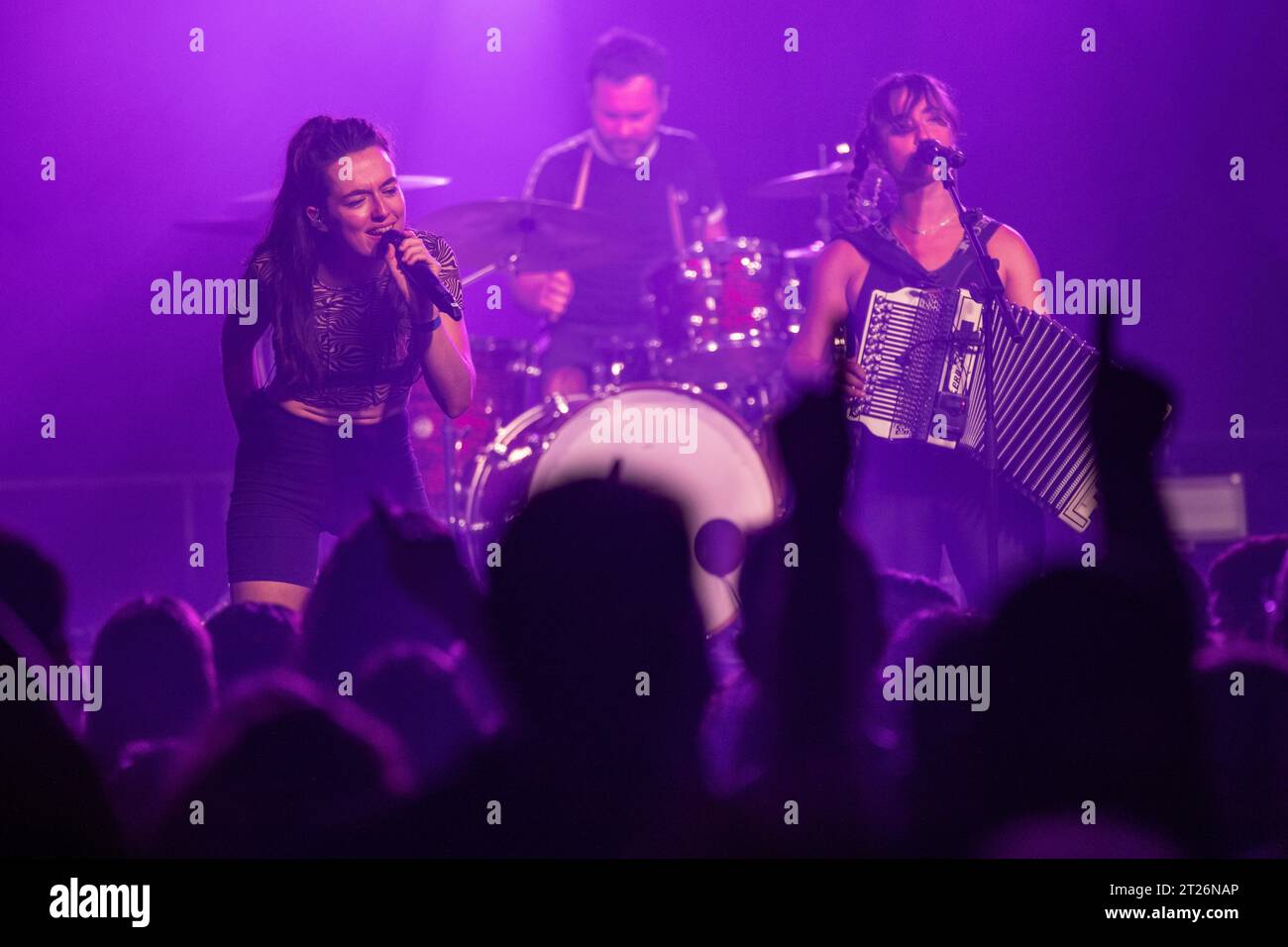 Barcelona, Spain. 2023.10.11. Huntza band perform on stage during 'Azkena balitz bezala' Tour at ...