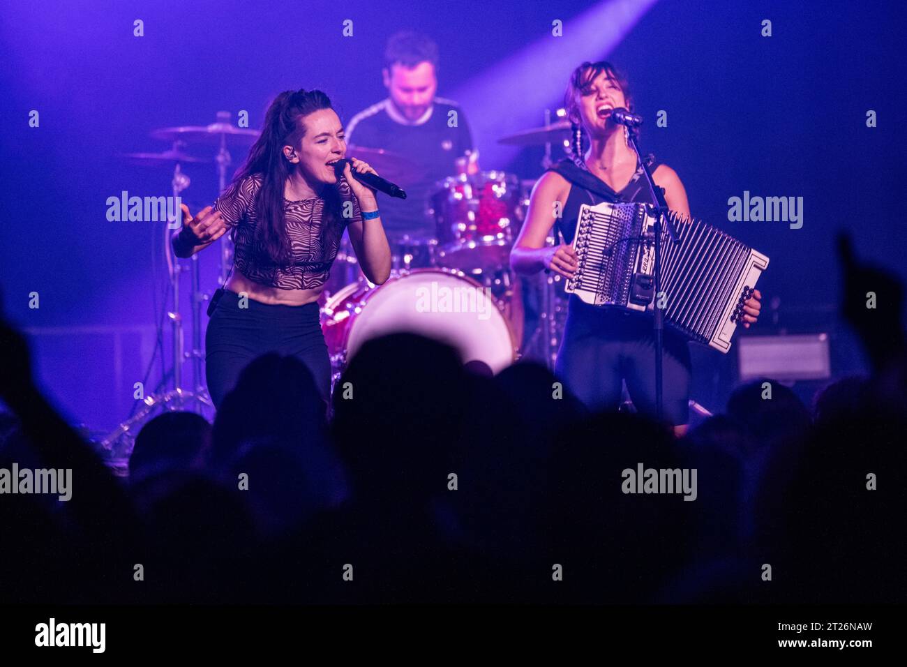 Barcelona, Spain. 2023.10.11. Huntza band perform on stage during ...