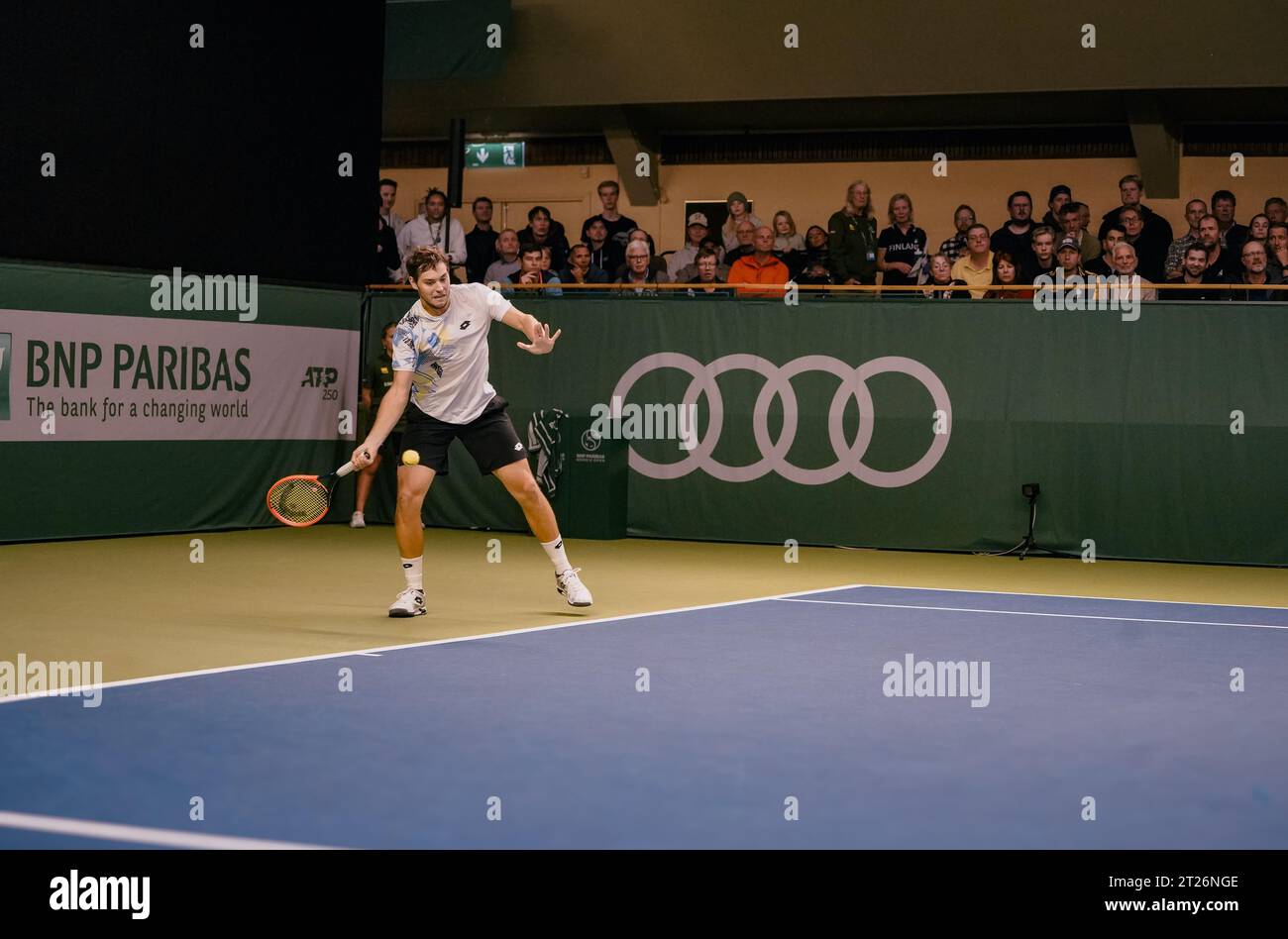 Stockholm, Kungliga tennishallen, Pavel Kotov against Christopher ...