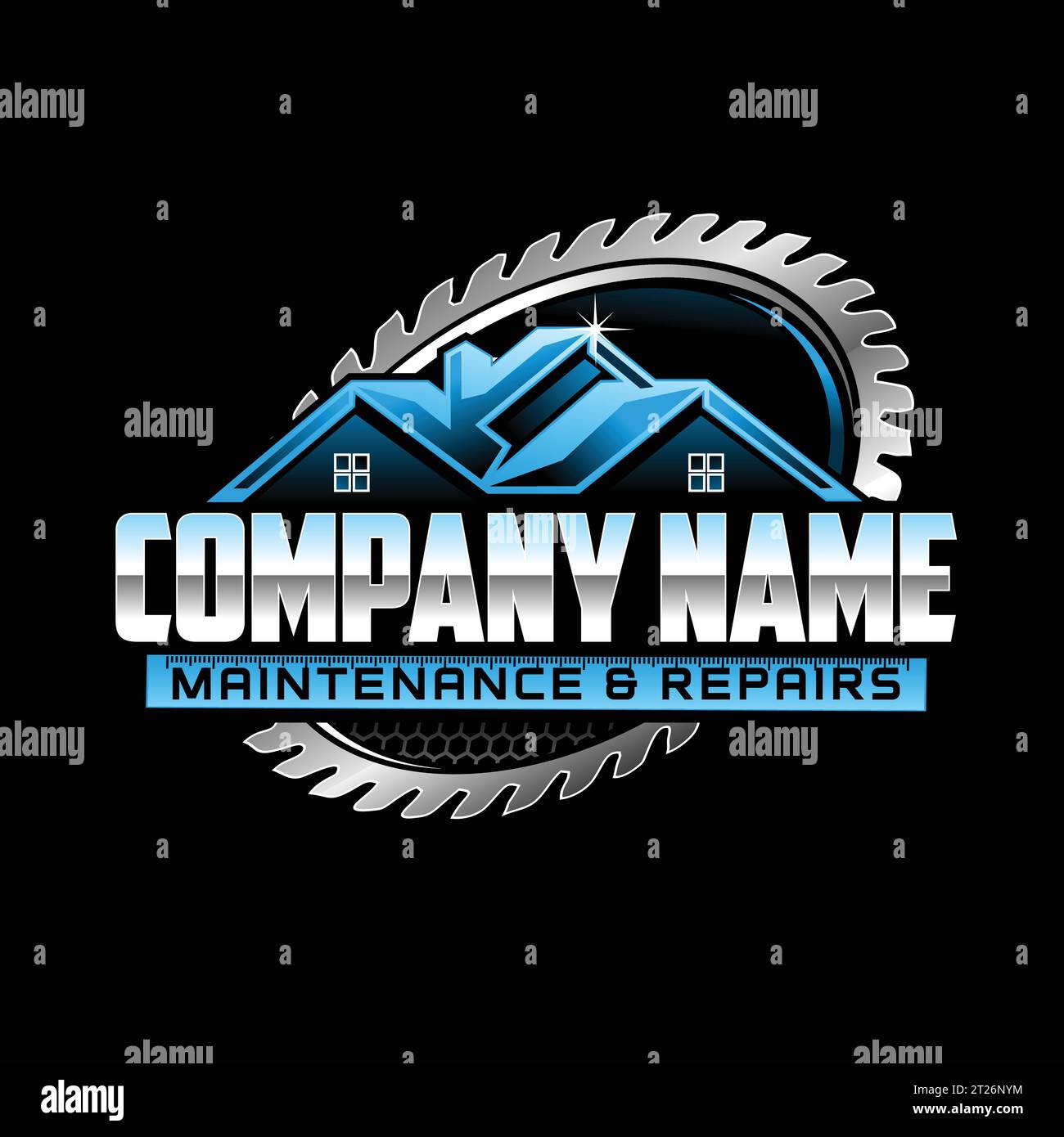 Home Repair and Remodeling logo, House maintenance vector logo design ...