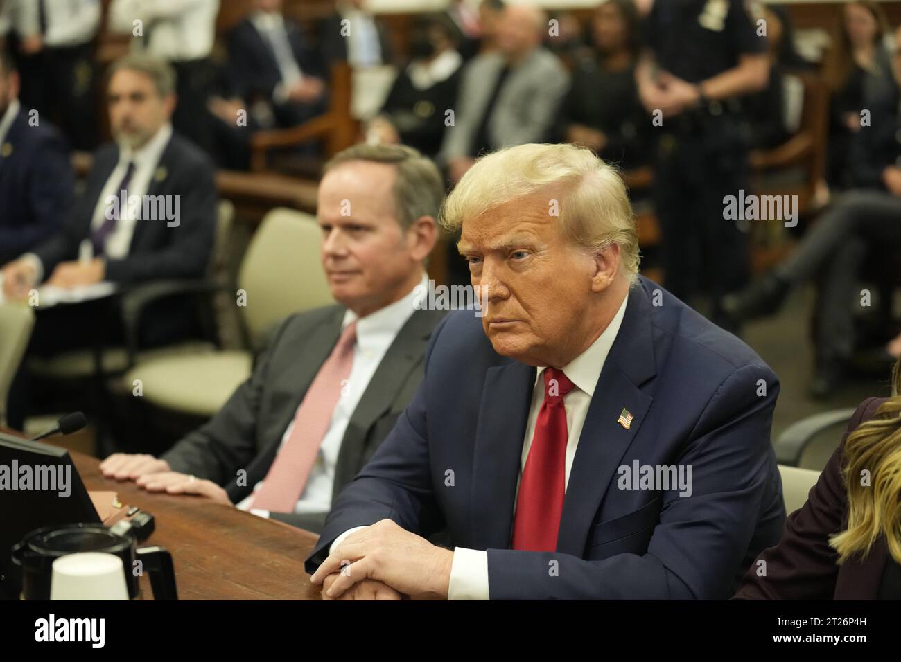 New York, USA. 17th Oct, 2023. Former US President Donald Trump, during ...