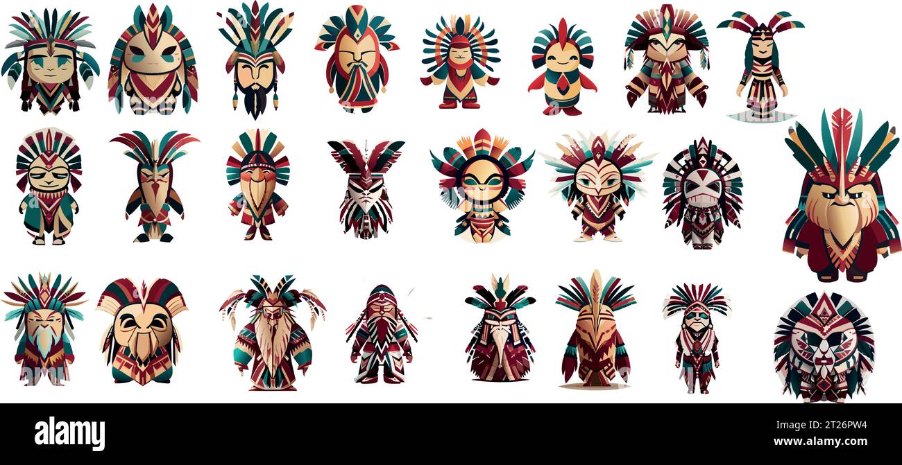 Native American characters illustration design Stock Vector Image & Art ...