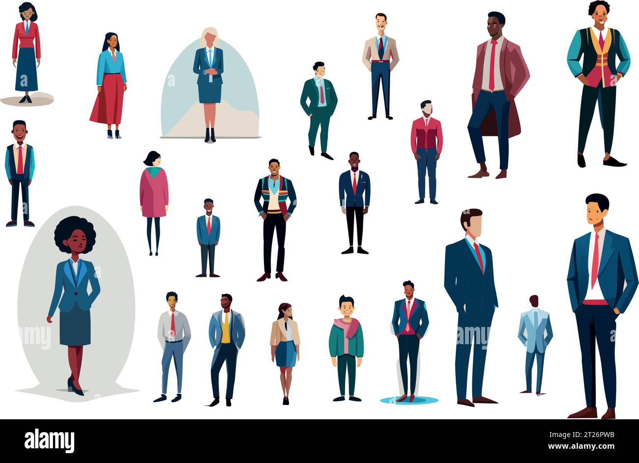 Various human character illustration designs Stock Vector Image & Art ...