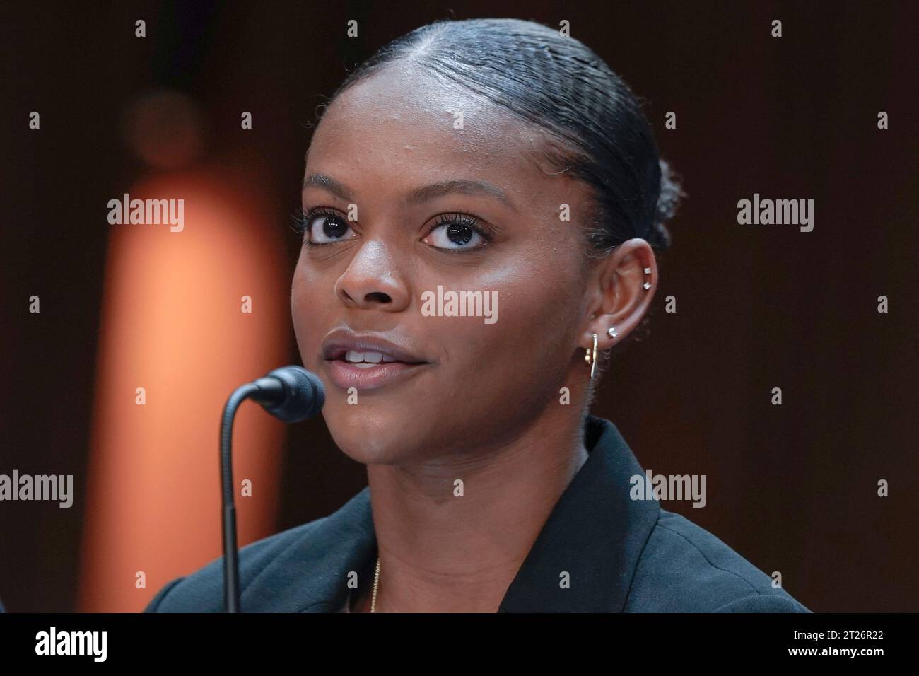 University of Florida gymnast Trinity Thomas, testifies during a Senate ...