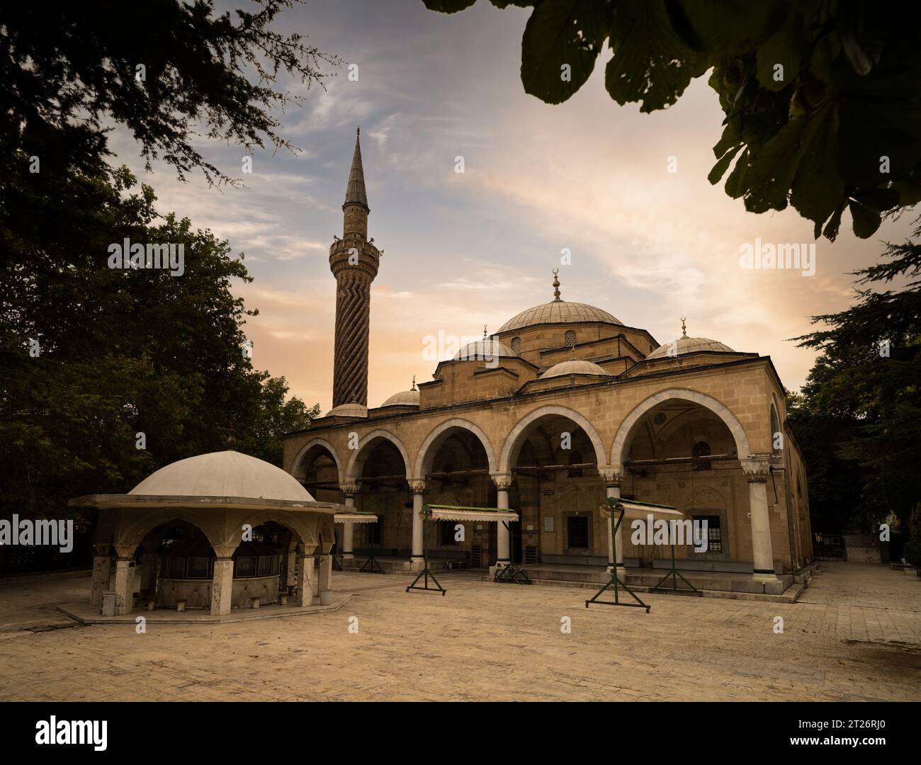 Historic Afyonkarahisar streets, Karahisar castle, Historic Afyon ...