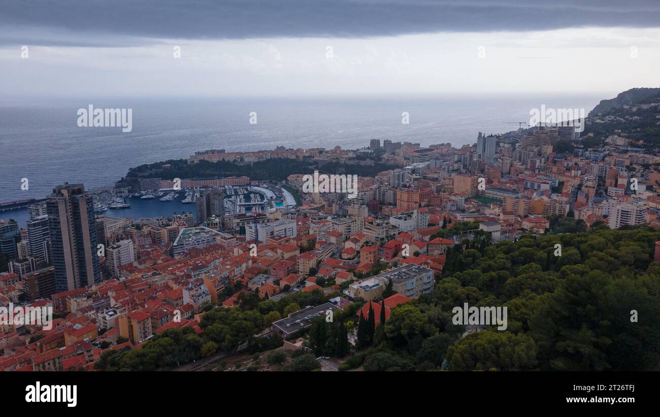 Monaco aerial hi-res stock photography and images - Alamy