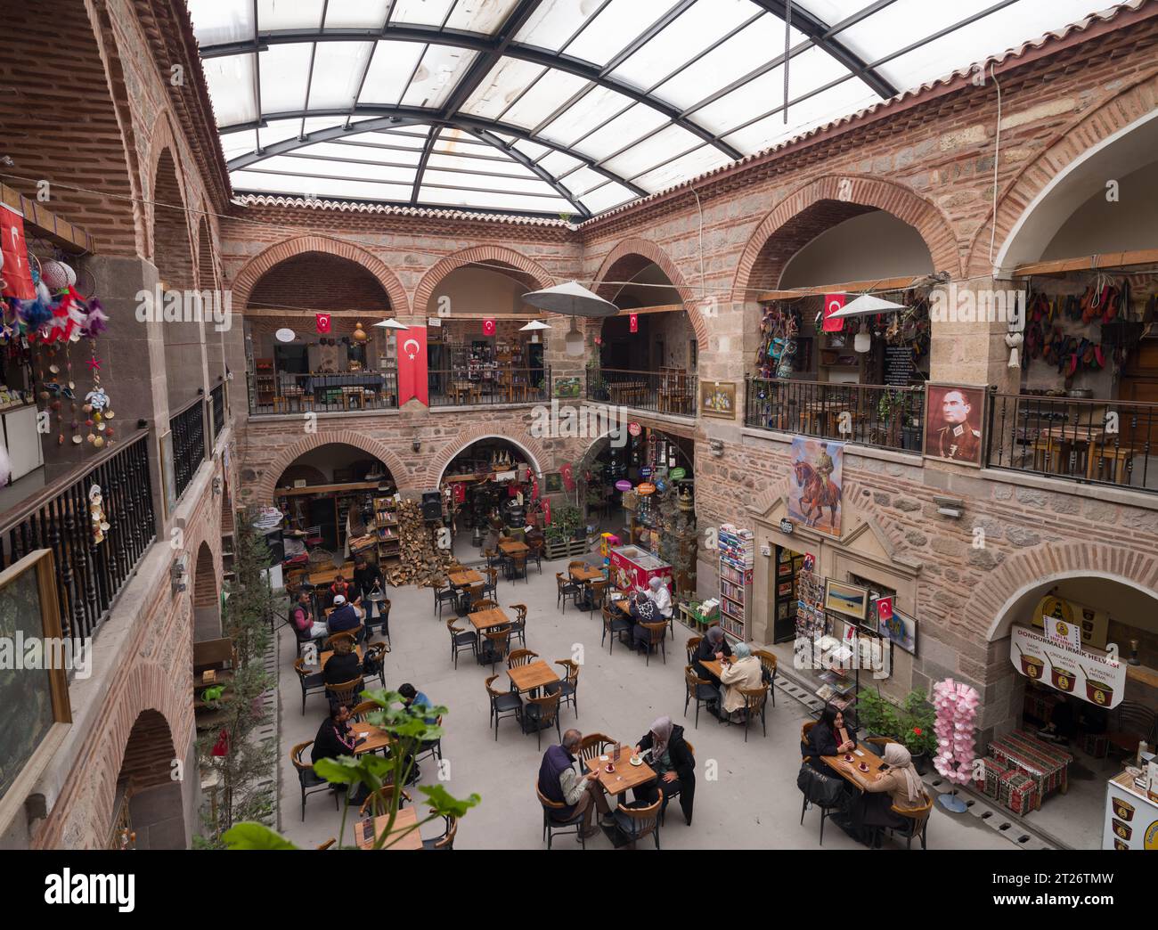 Afyonkarahisar, Turkey. 2 October 2023. Interior view of the historical ...