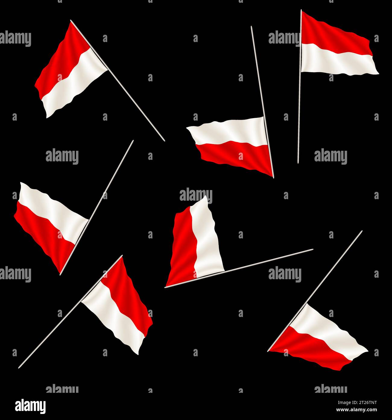 Happy indonesia Independence Day, 17 august 1945 design with flag ribbon. indonesian flag ...