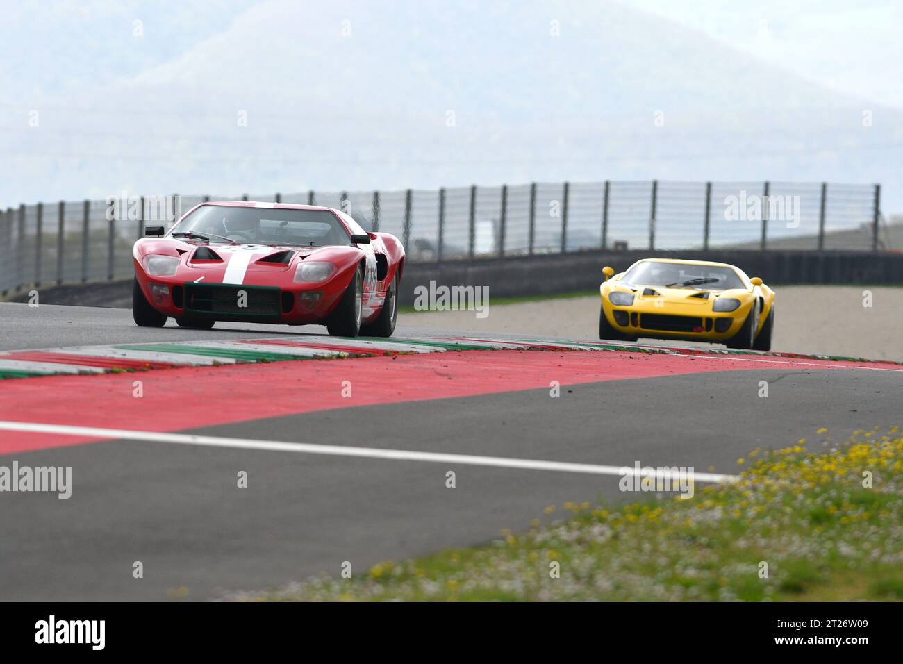 Scarperia, 2 April 2023: Ford GT40 of year 1966 in action during ...