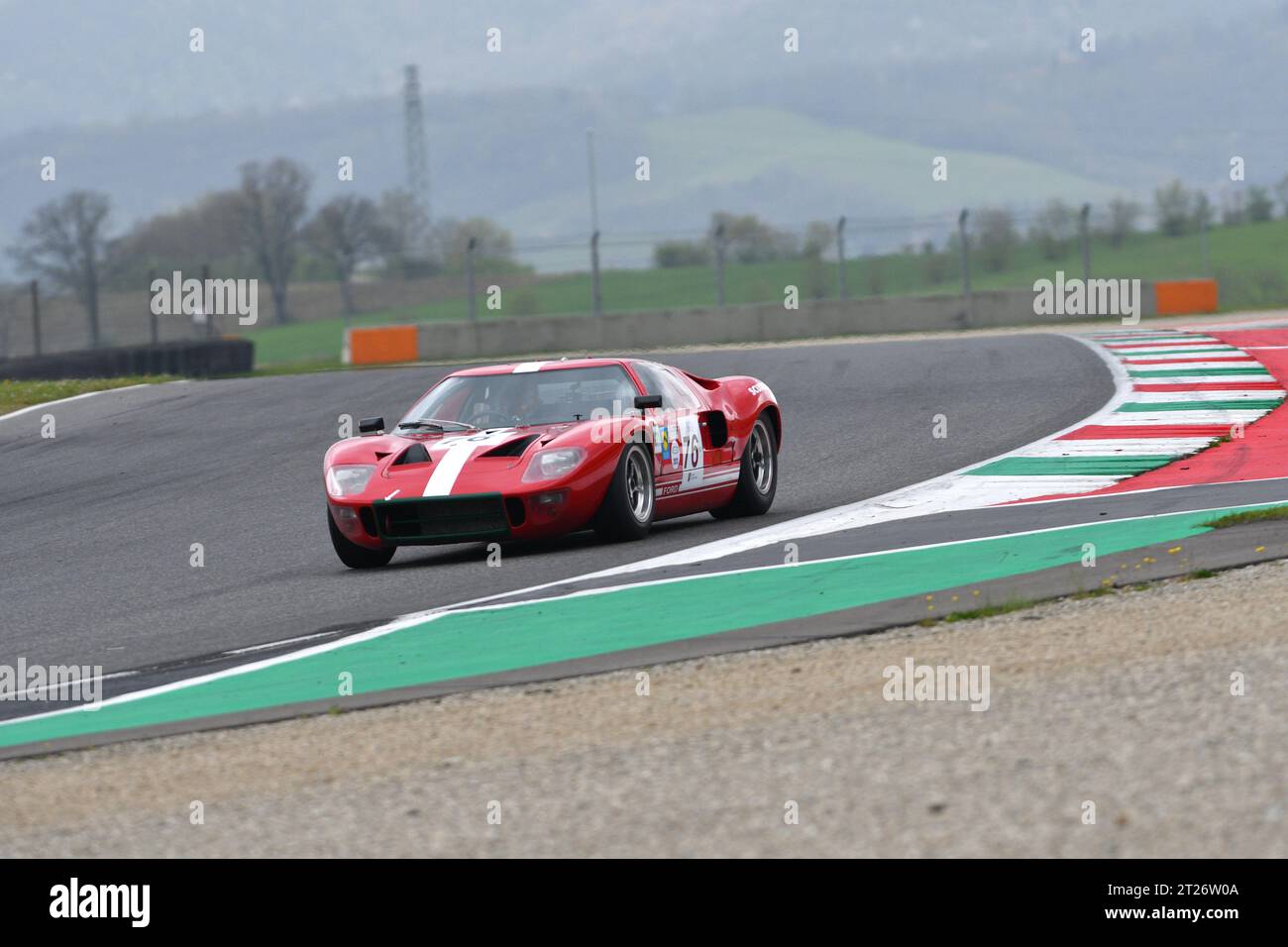 Scarperia, 2 April 2023: Ford GT40 of year 1966 in action during ...