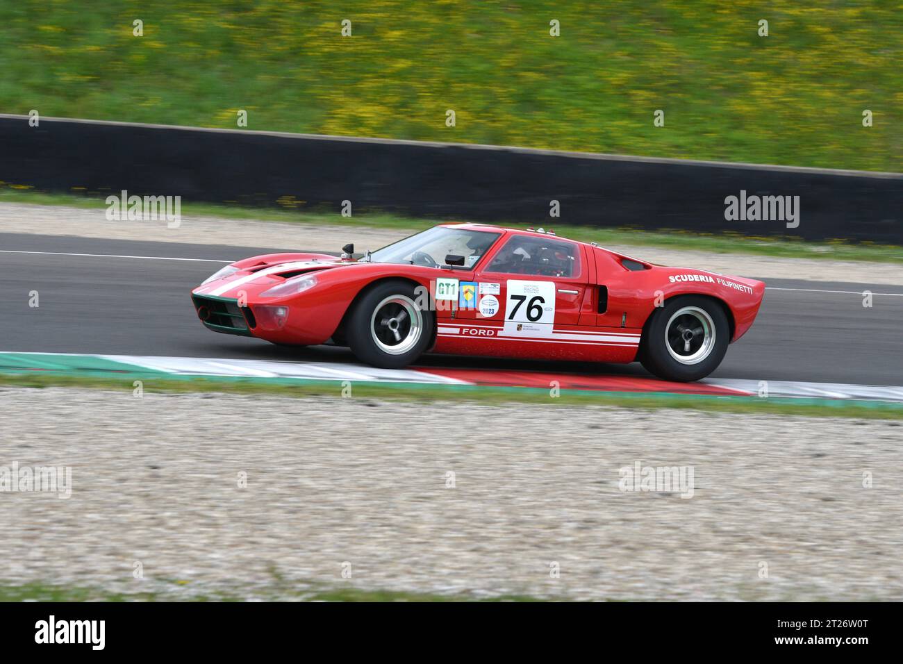 Scarperia, 2 April 2023: Ford GT40 of year 1966 in action during ...