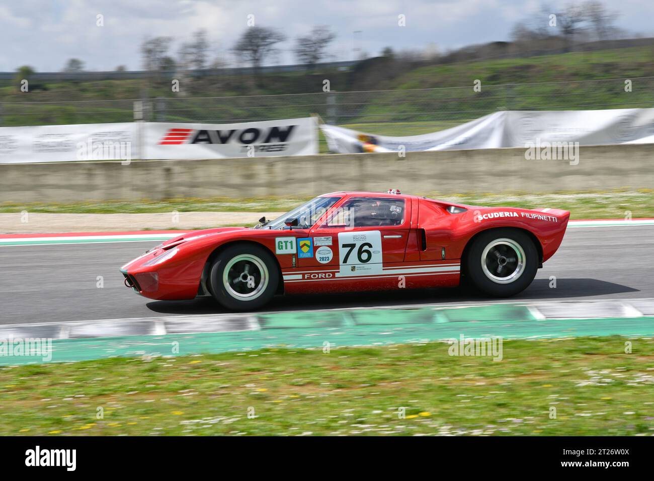 Scarperia, 2 April 2023: Ford GT40 of year 1966 in action during ...