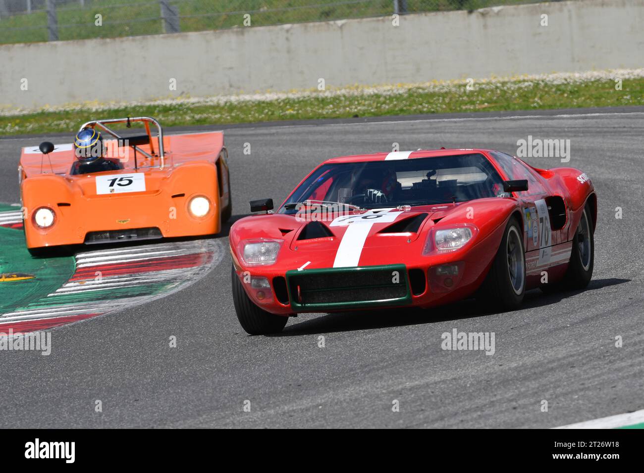 Scarperia, 2 April 2023: Ford GT40 of year 1966 in action during ...