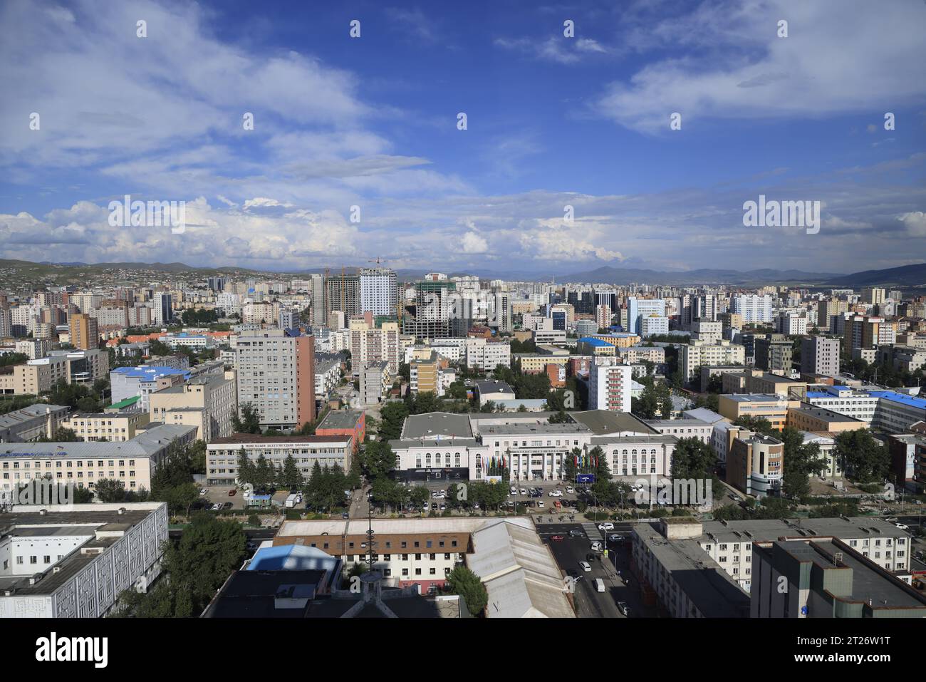 Top view of Ulaanbaatar city Stock Photo - Alamy