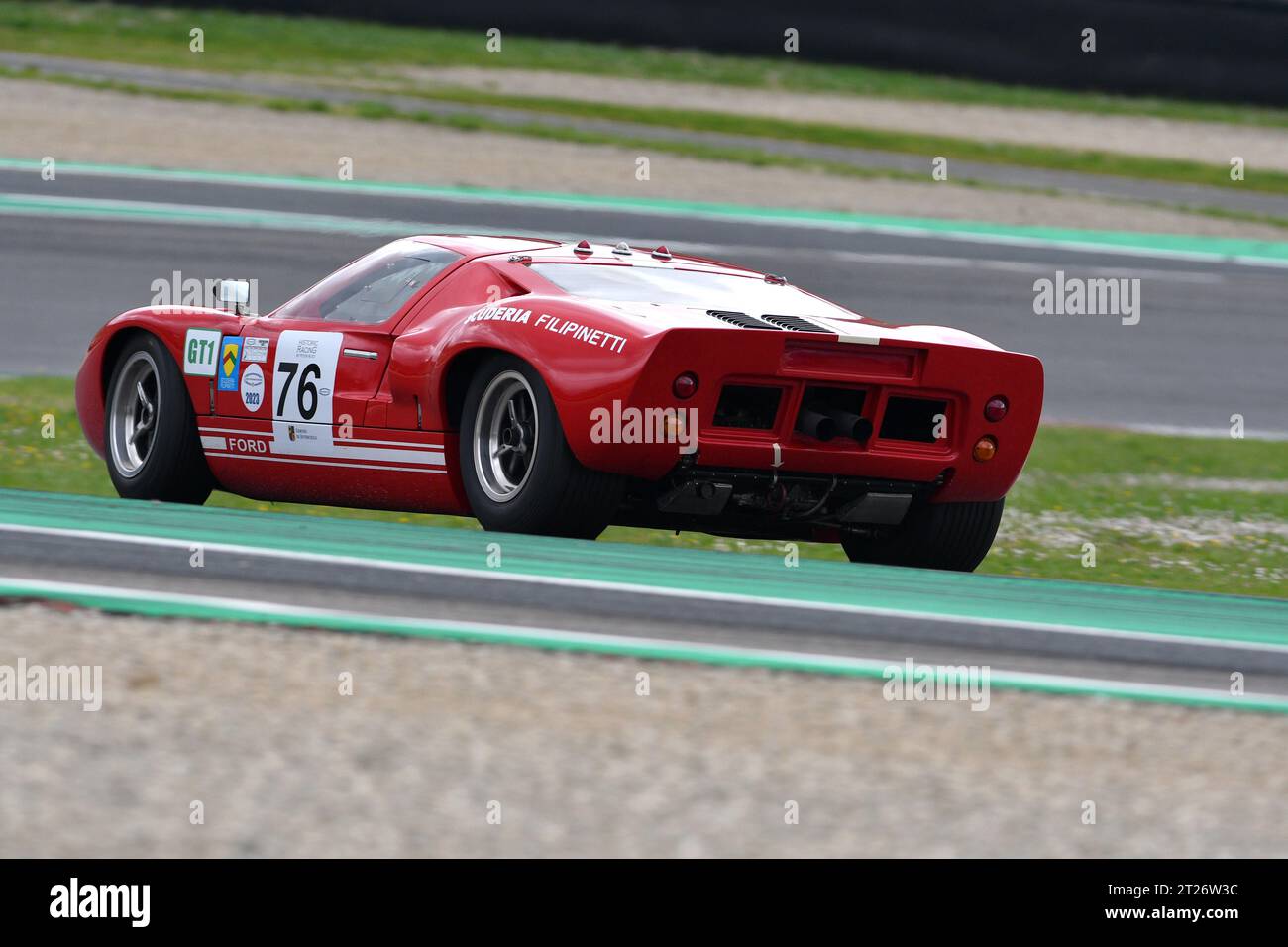 Scarperia, 2 April 2023: Ford GT40 of year 1966 in action during ...
