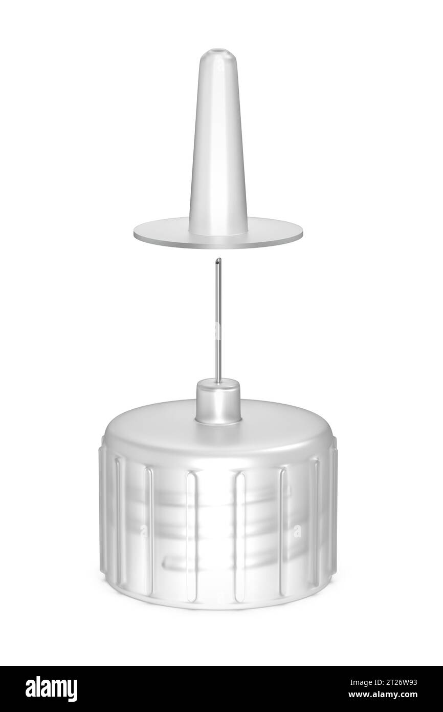 Spare needle with cap for insulin injector pen Stock Photo - Alamy