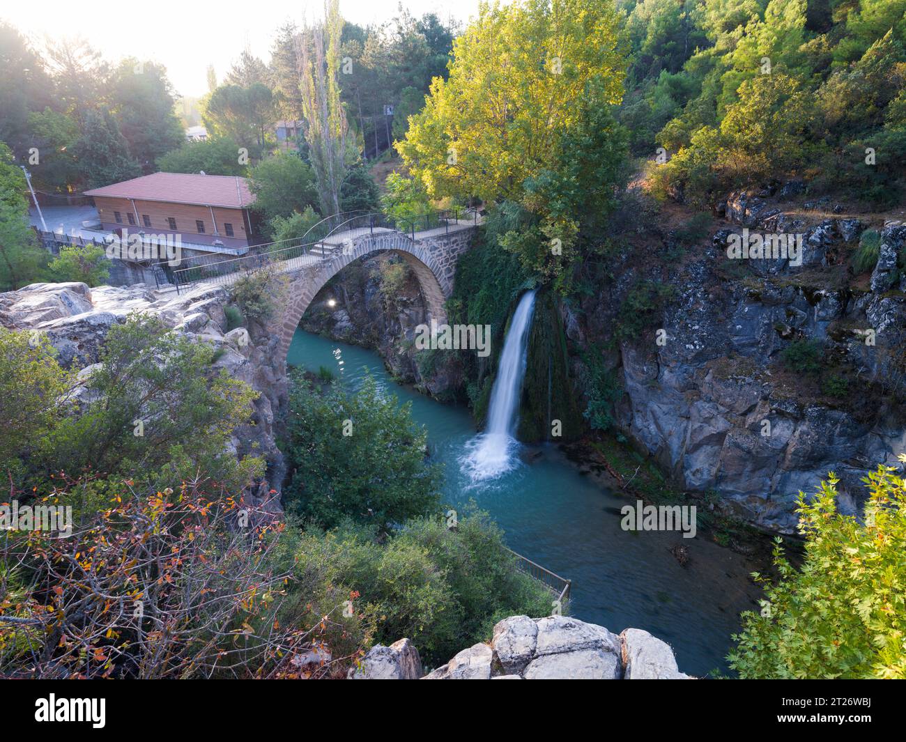 Clandras bridge and waterfall. It is a Phrygian period structure. The ...