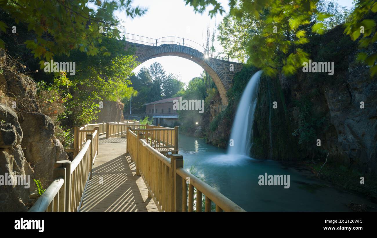 Clandras bridge and waterfall. It is a Phrygian period structure. The ...
